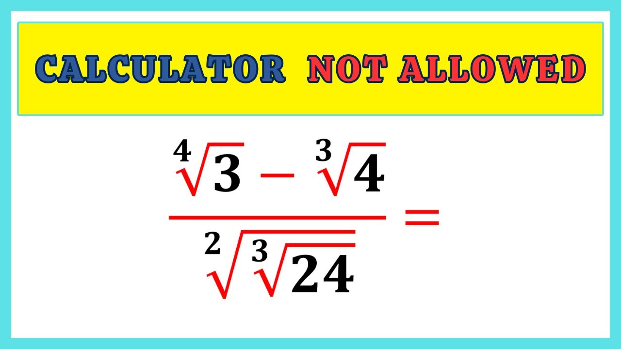 Nice Math Problem | Amazing Math Problem-solving - YouTube