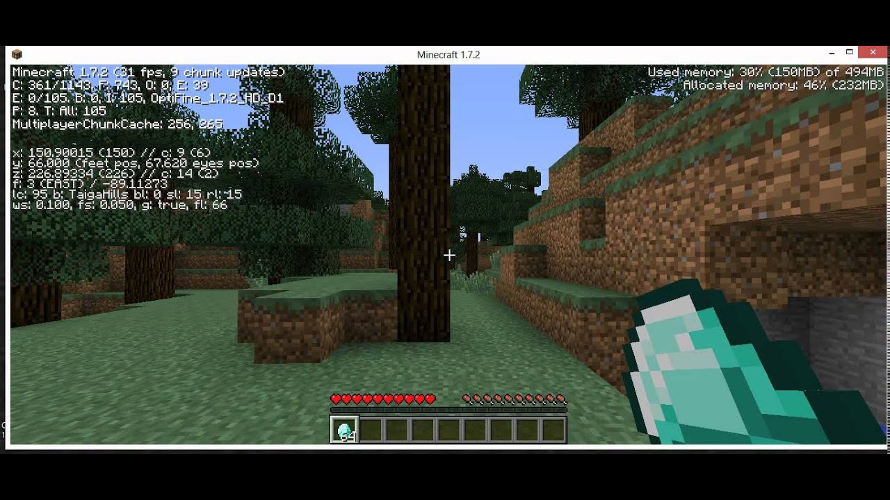 minecraft totorial how to get item id numbers next to the object - YouTube