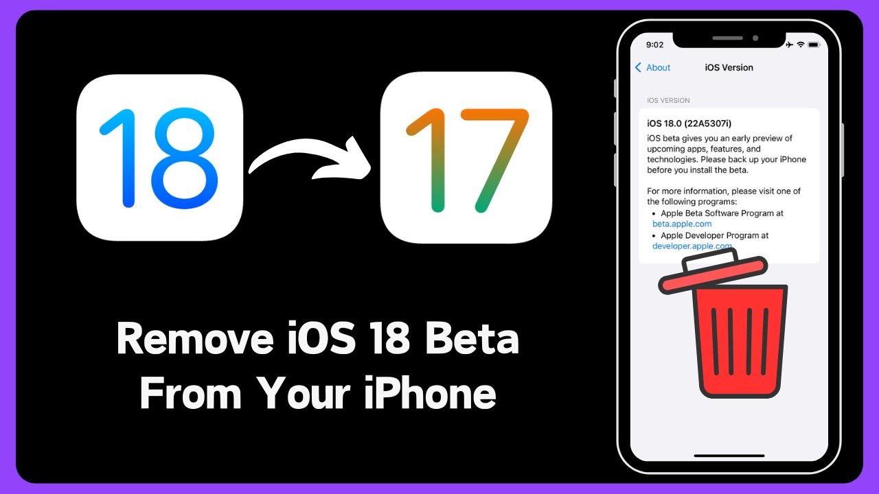 How to Remove iOS 18 Beta From iPhone | How to Uninstall iOS 18 Beta ...