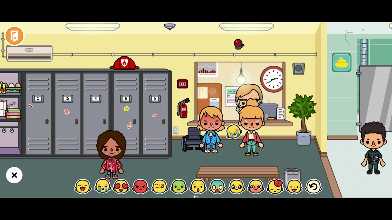 rosie fire alarm in the school gets grounded toca life world - YouTube