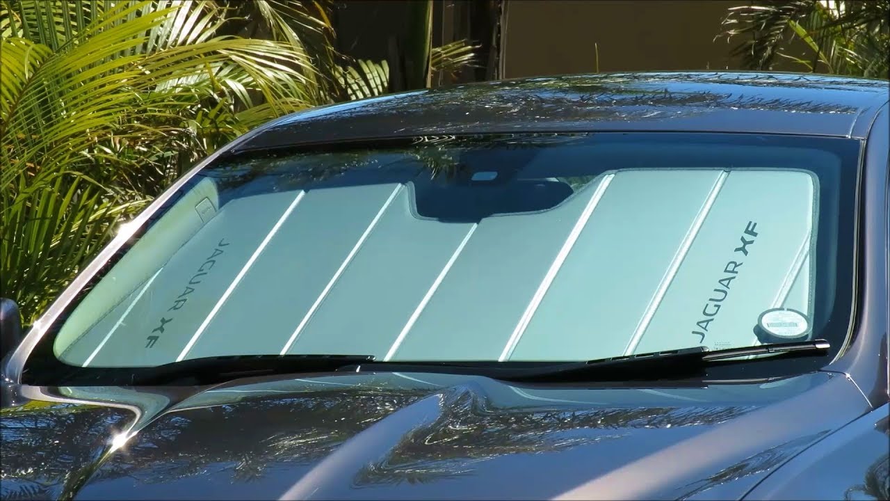 The Jaguar XF Sunscreen - protect that leather dash!!! - YouTube