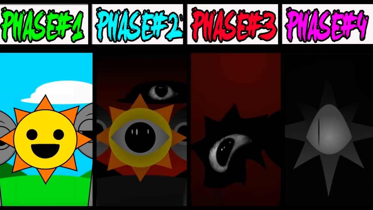 Phase 1 VS Phase 2 VS Phase 3 VS Phase 4 in Incredibox Sprunki - YouTube
