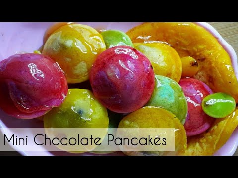 Mini Chocolate Pancakes|Colorful & Appetizing|Recipe by Food Blend ...