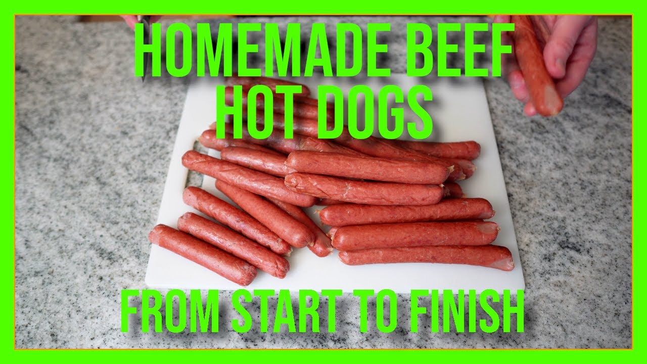 Homemade Beef Hotdogs - Grinding, Seasoning, Stuffing, and Smoking ...