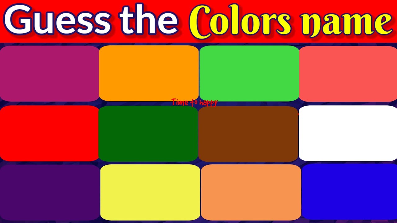 Guess the colors in 5 seconds|| Famous colors|| Logo Quiz - YouTube