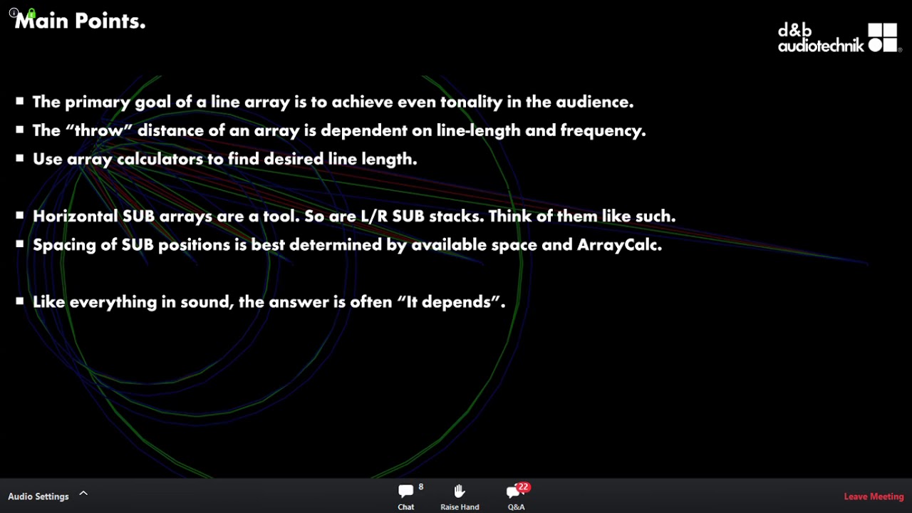 D&B Webinar - Line Array Theory Part 2 - YouTube