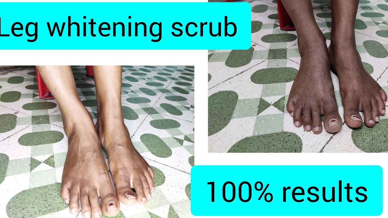 leg whitening scrub | summer leg whitening scrub - YouTube