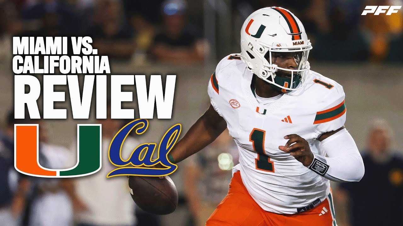 Miami vs. California Review | PFF Grade Release Show - YouTube