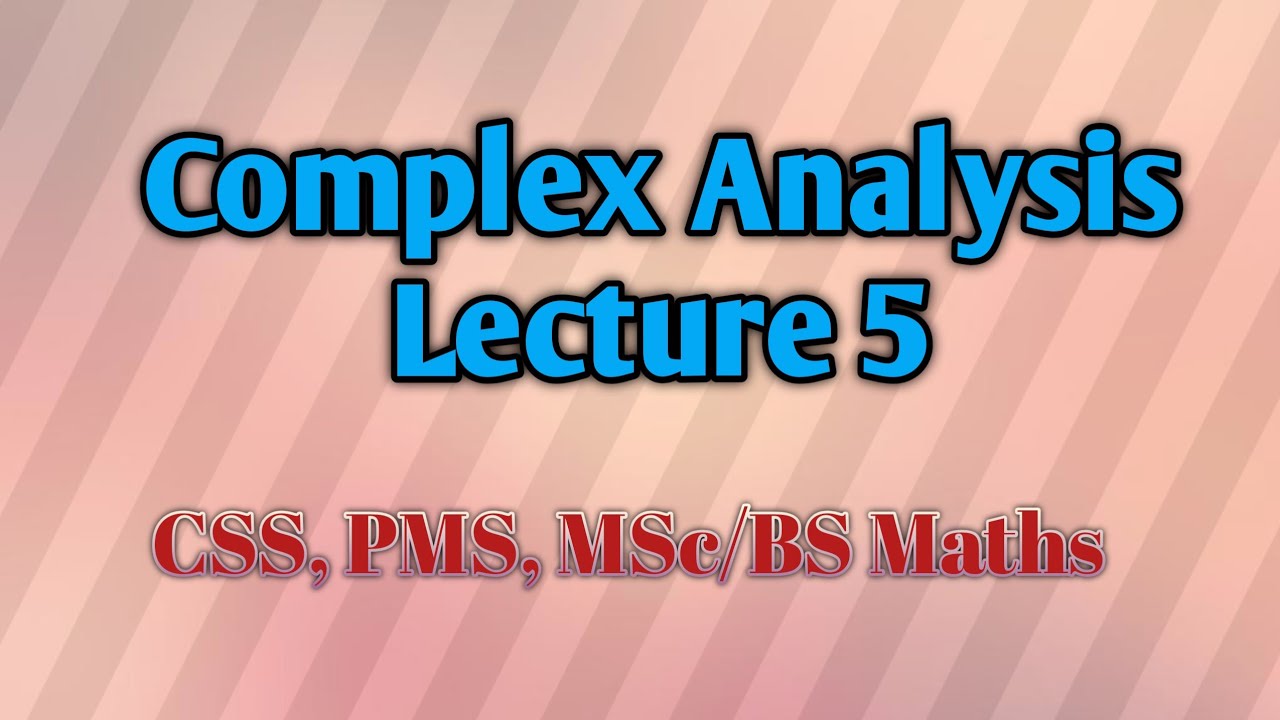 Complex Analysis CSS PMS MSc Math BS, Triangle Inequality / Triangular Inequality - YouTube