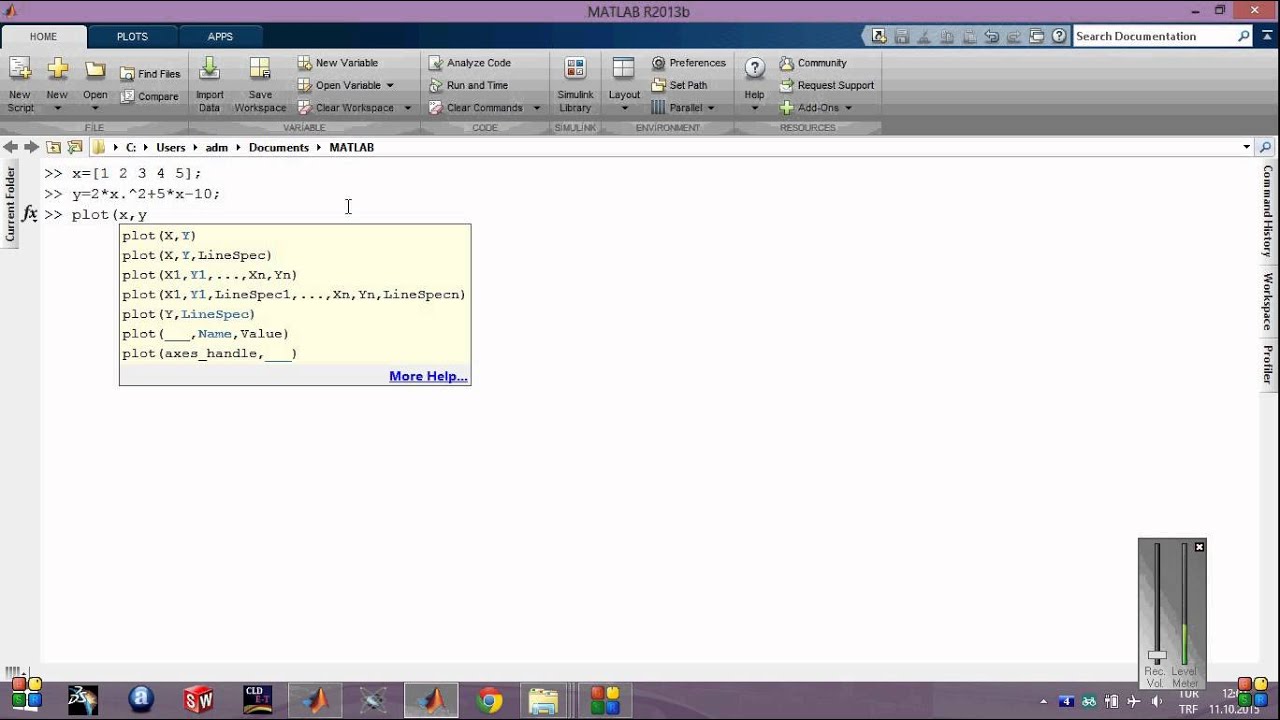 Matlab'da Fonksiyon Grafiği Çizdirme - YouTube