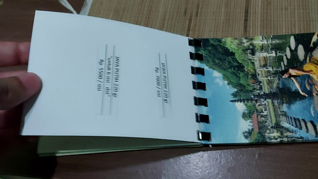 Kertas Java 220gsm dan gambar hasil percetakan digital. - YouTube