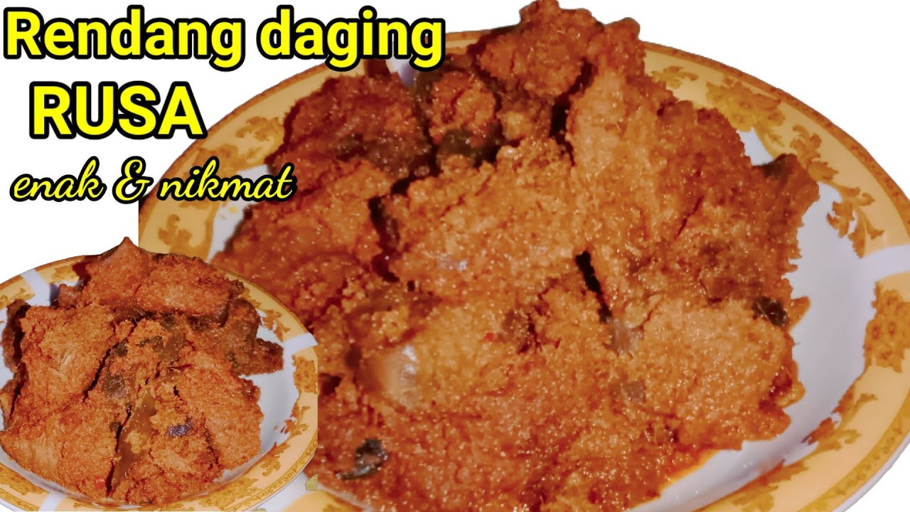 Resep Rendang daging Rusa Enak dan nikmat #rendangdagingrusa # ...
