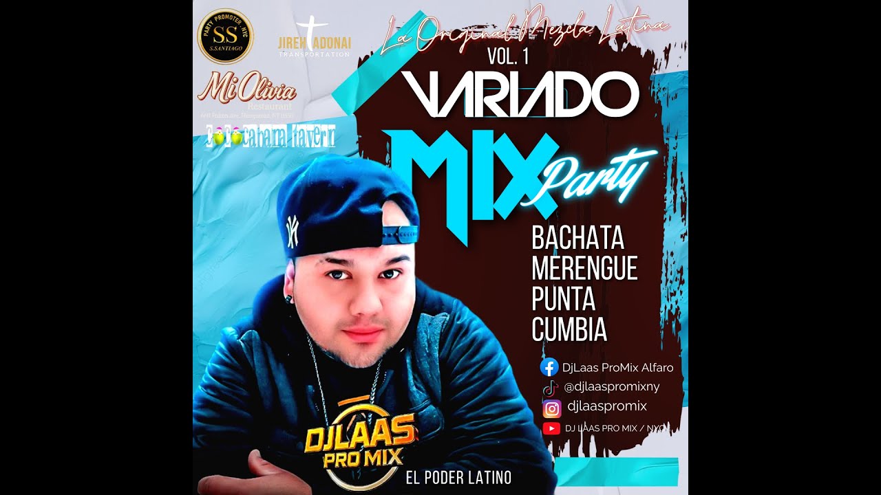 VARIADO MIX PARTY | VOL. 1 | Bachata / Merengue / Punta / Cumbia - YouTube