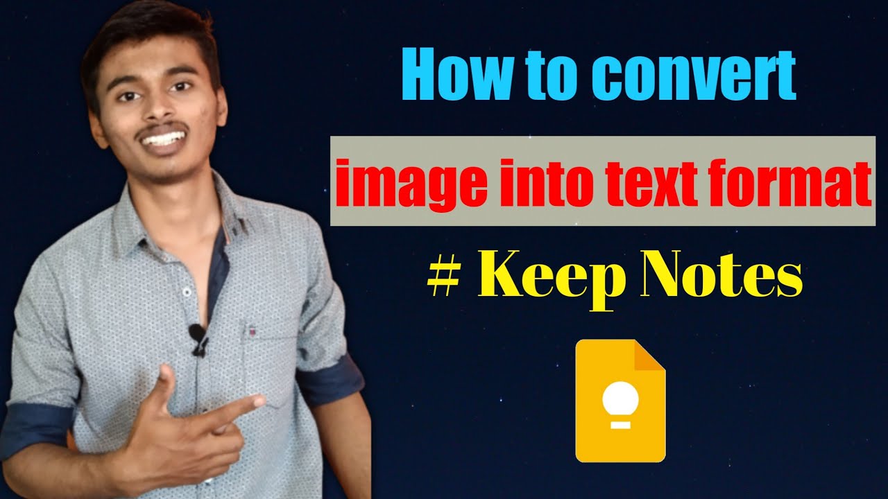 How to convert image into text format | # Keep Notes 💥 - YouTube