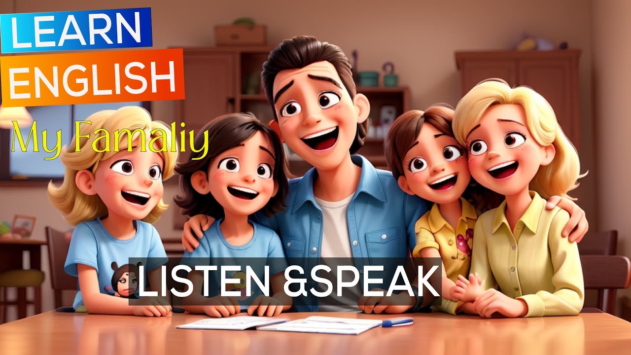 Improve Your English | My Family | English Listening Skills - Speaking ...