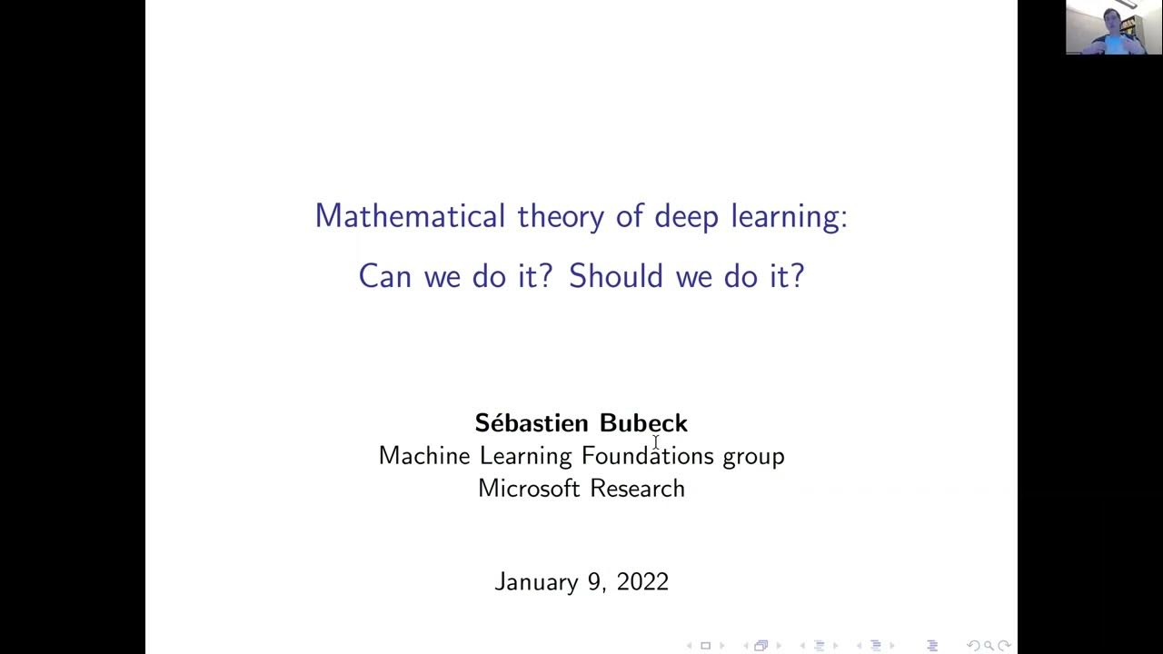 Mathematical theory of deep learning: Can we do it? Should we do it ...