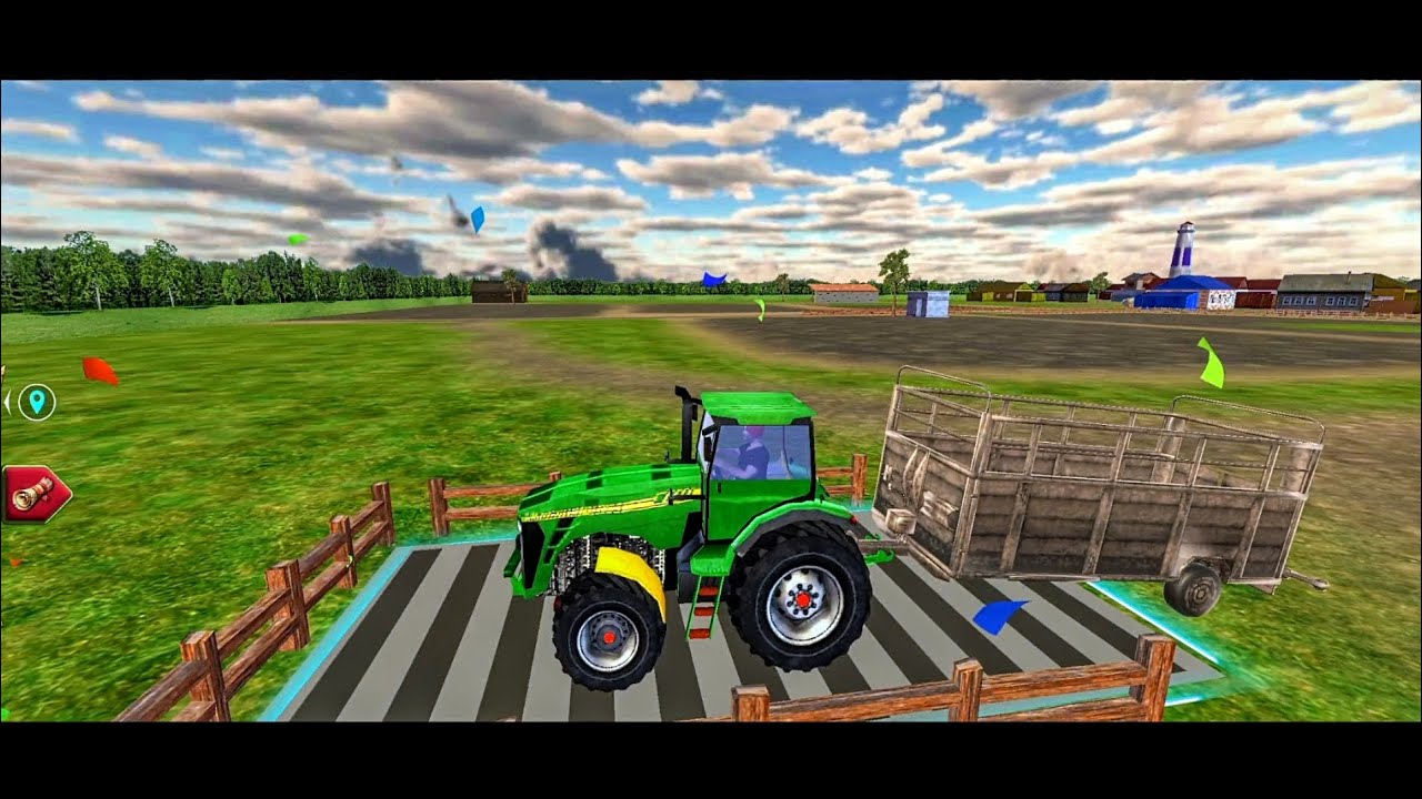 Farming simulator 23 mobile gameplay | real tractor driving - YouTube