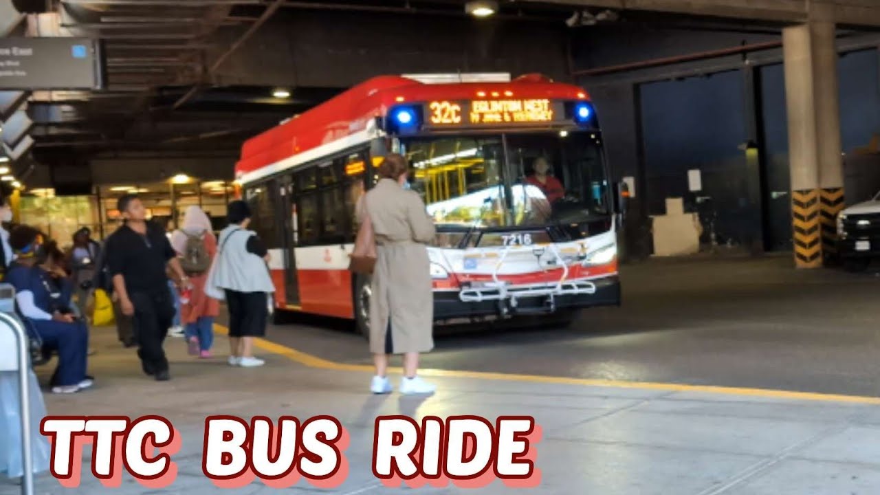 TTC 32C Bus Ride from Eglinton Station to Bathurst Street - YouTube