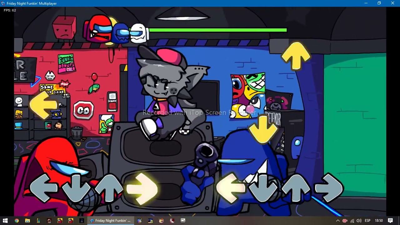 Imposter Red Vs Imposter Sonic Blue | Meltdown Cover | Gameplay - YouTube