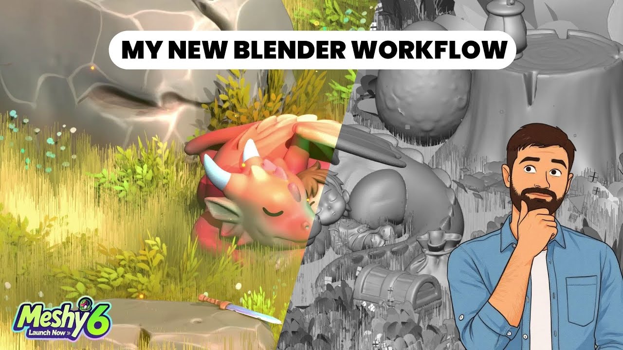 How I Created a Stylized 3D Scene Without Modeling or Sculpting in ...