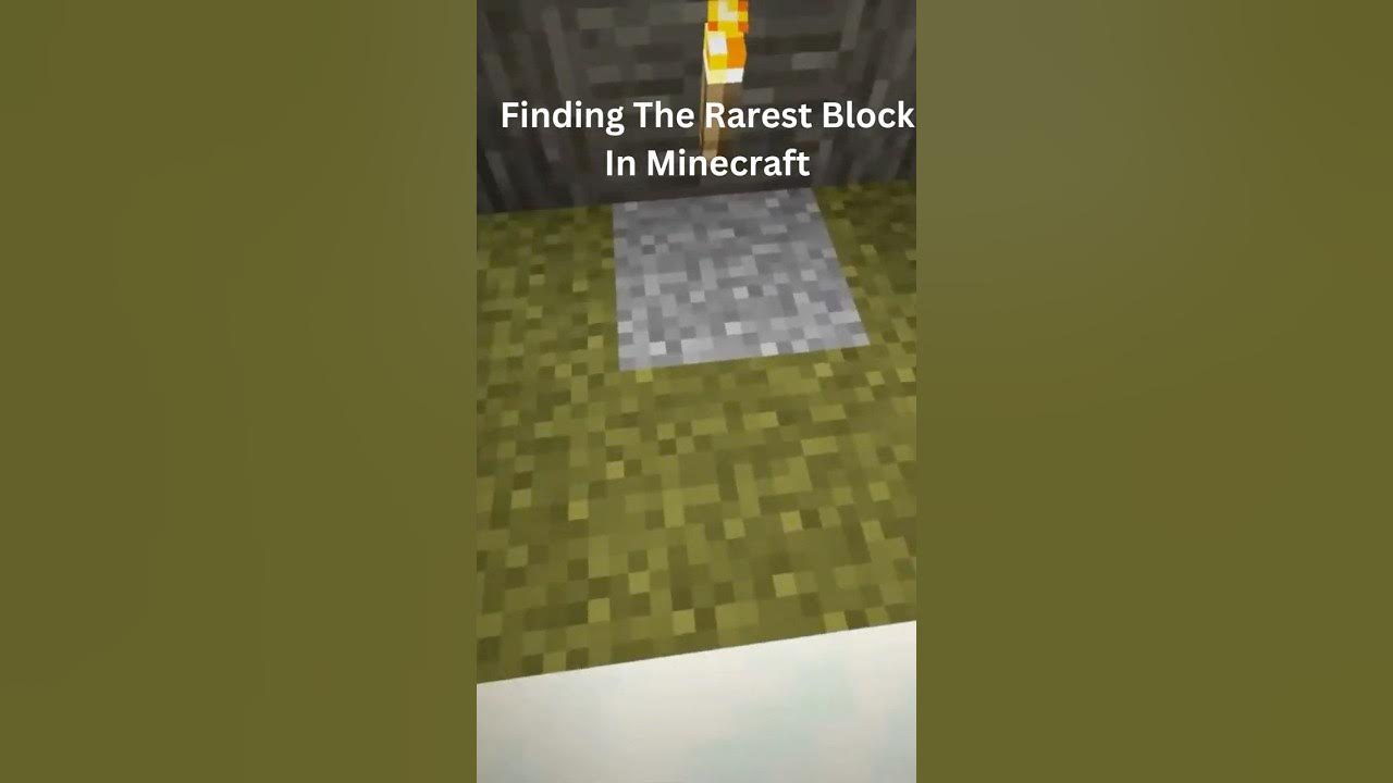 I Found The Rarest Block In Minecraft... #shorts #minecraft - YouTube
