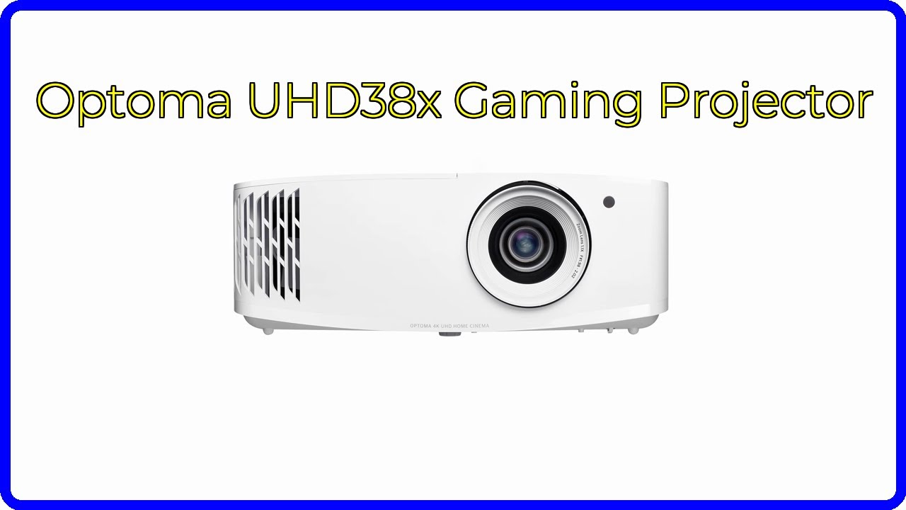 REVIEW (2024): Optoma UHD38x Gaming Projector. ESSENTIAL details. - YouTube
