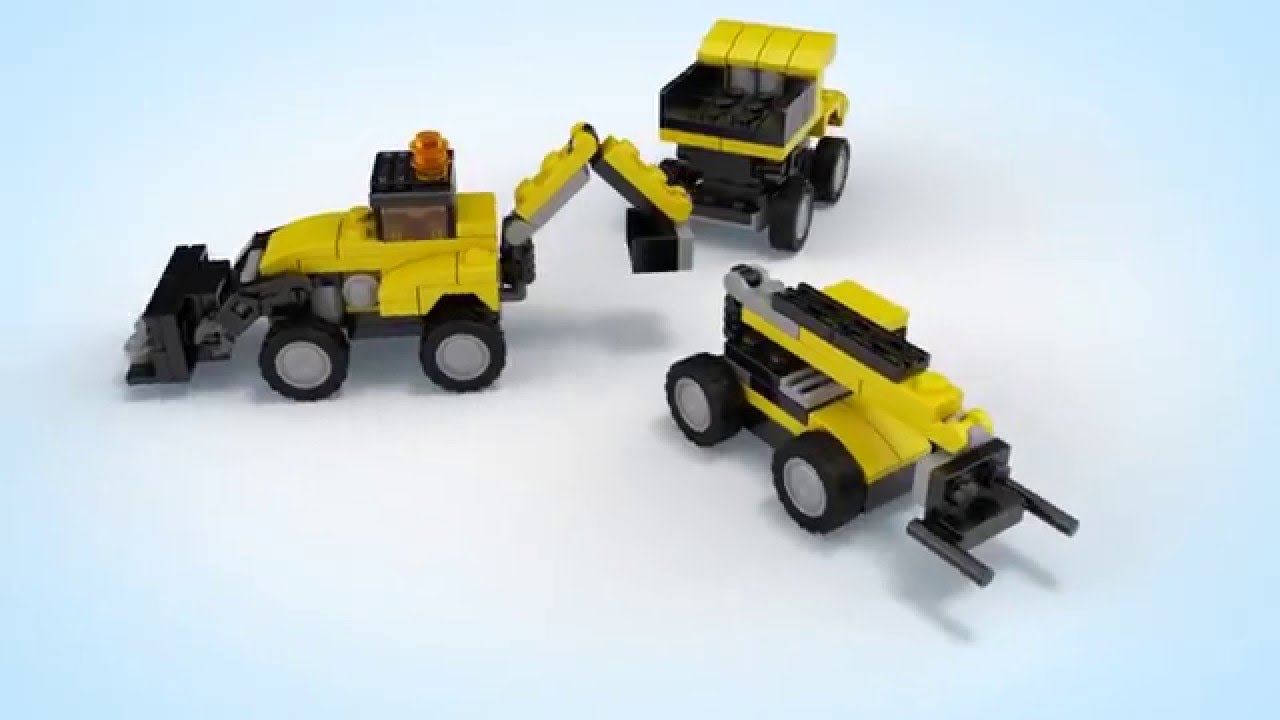 Lego 31041 | Construction Vehicles | Lego 3D Review - YouTube