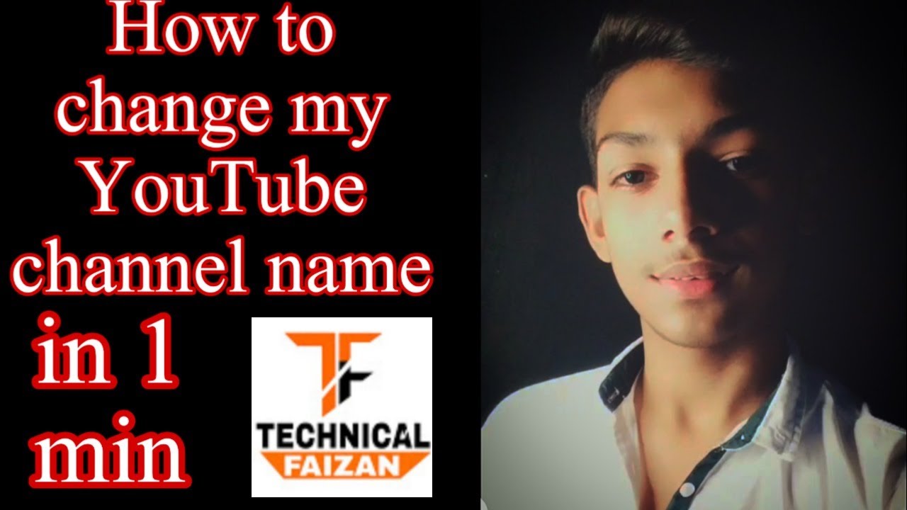 How to Change Youtube Channel Name & Brand Account Name (Youtube ...