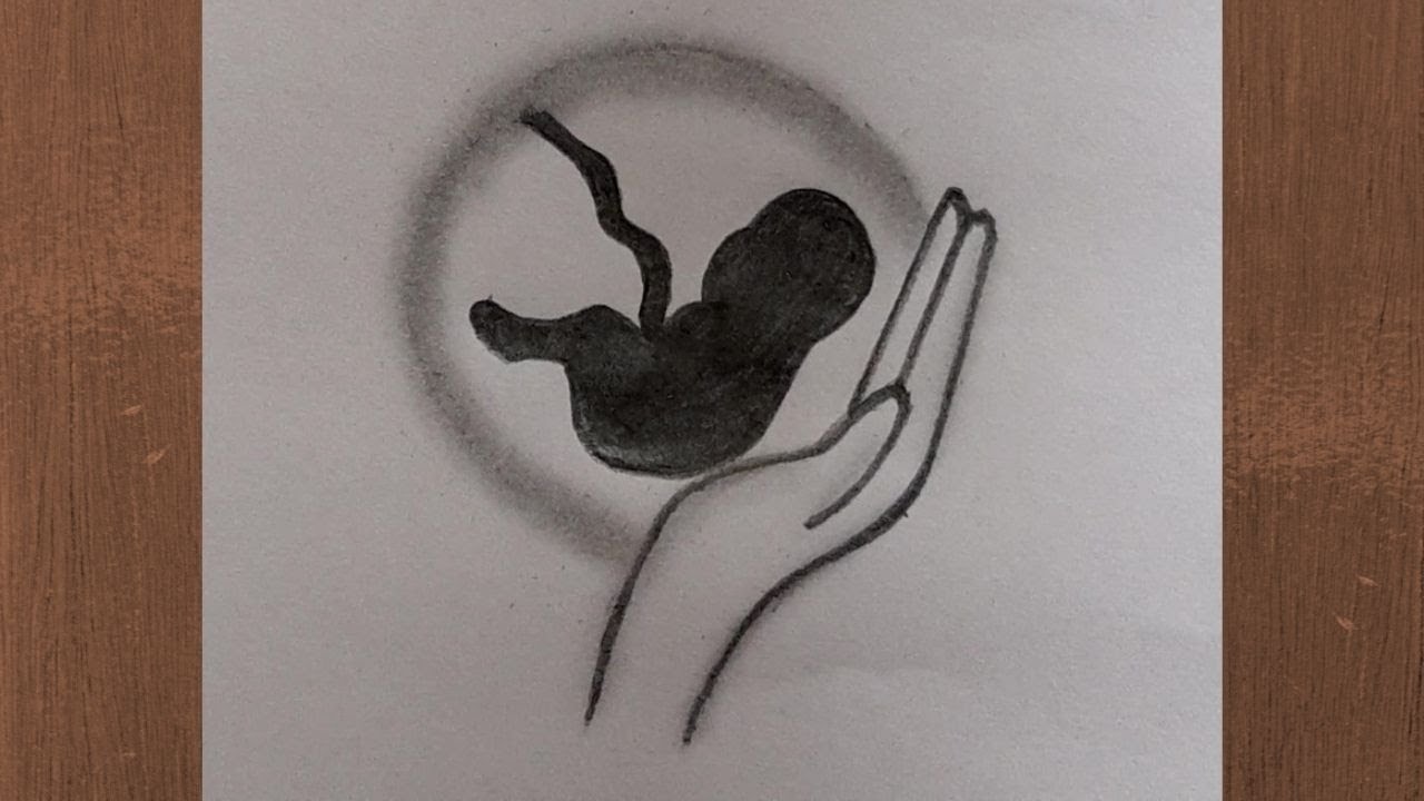 How to draw a Save girl child | Awareness drawing | Easy drawing ...