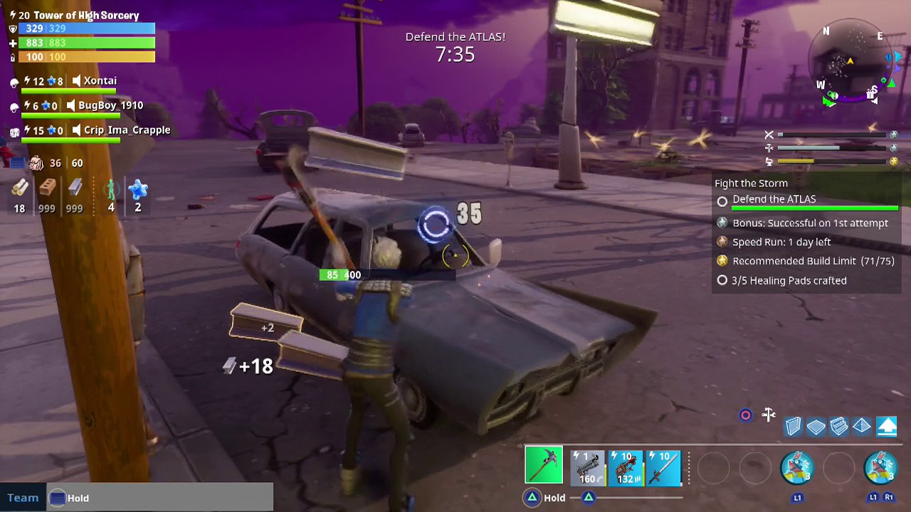 Fortnite Defend Fort After Craft Healing Pad - YouTube