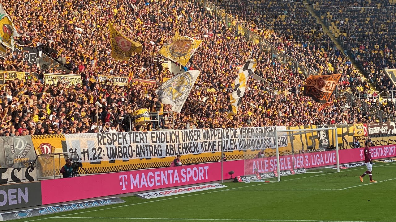 Dynamo Dresden | K-Block Fangesang - Walzer tanzen wir🖤💛 - YouTube