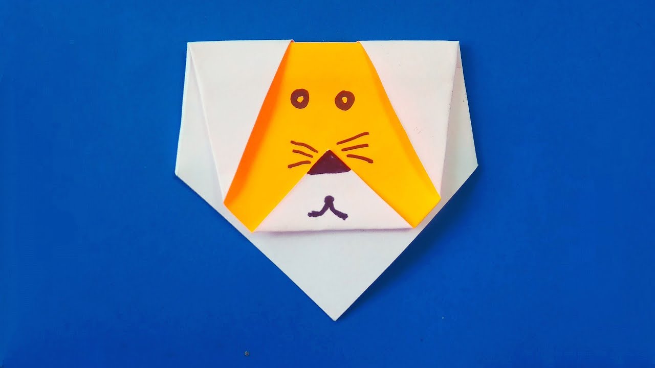 Cara membuat Origami Singa | Paper Lion Face - YouTube