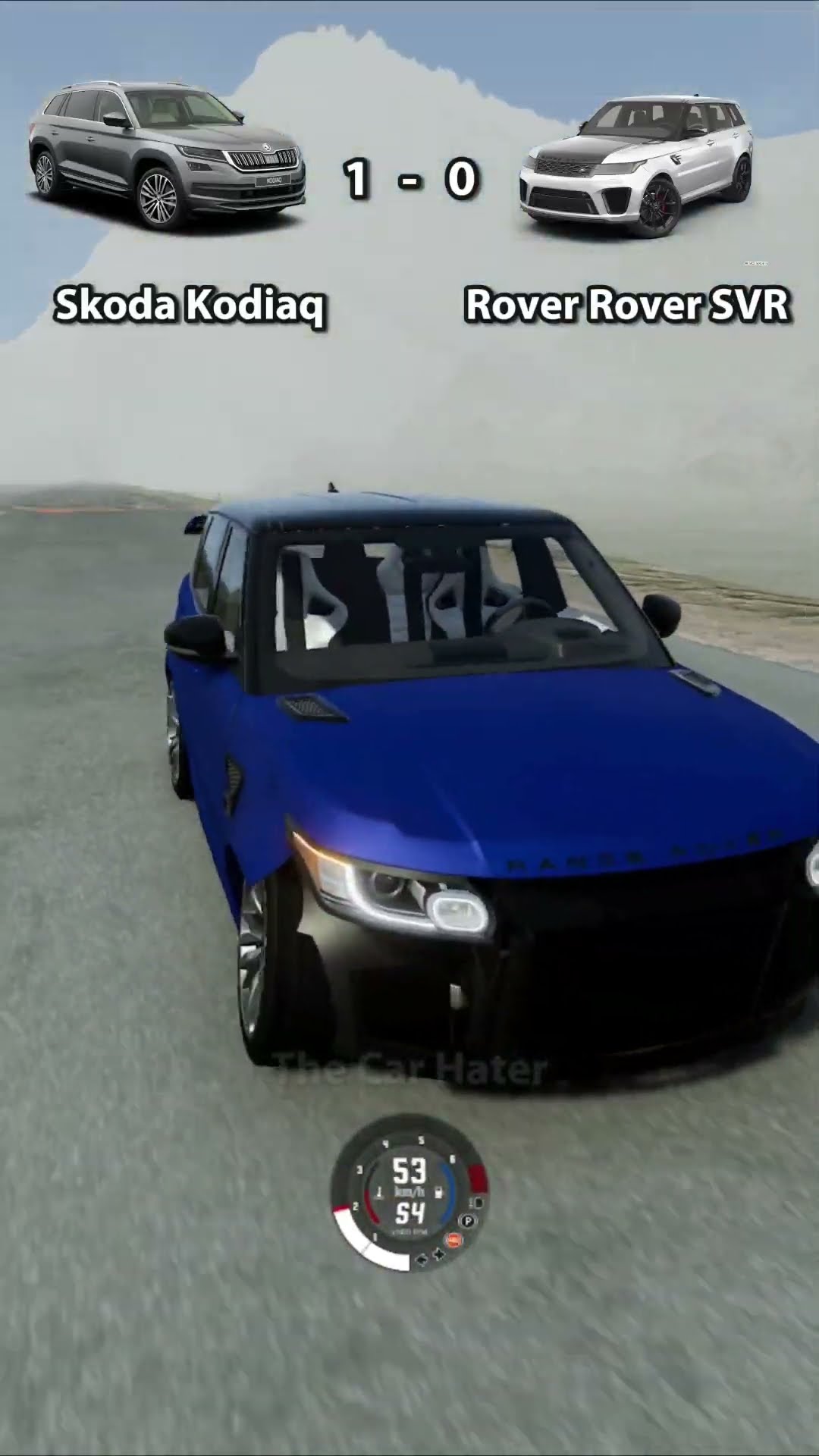 Skoda Kodiaq vs Range Rover SVR 🗿🤯 #automobile #beamngdrive #beamng # ...