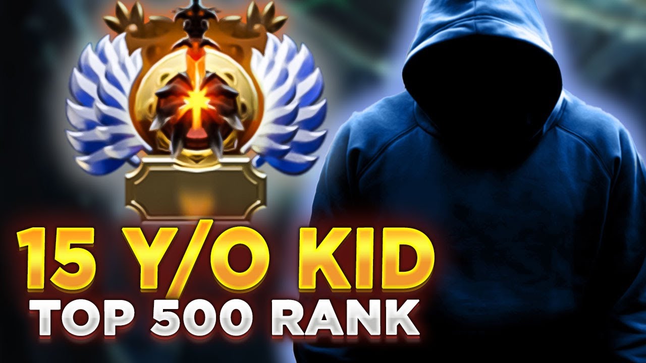 15 YEARS OLD KID TOP 500 RANK - New Rising Star Dota 2 - YouTube