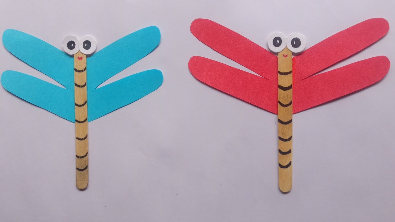 Dragonfly craft | Kids Craft | Paper Craft - YouTube