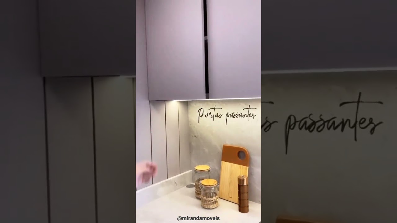 Portas passantes sem puxador são muito modernas 😍 | Design Moderno ...