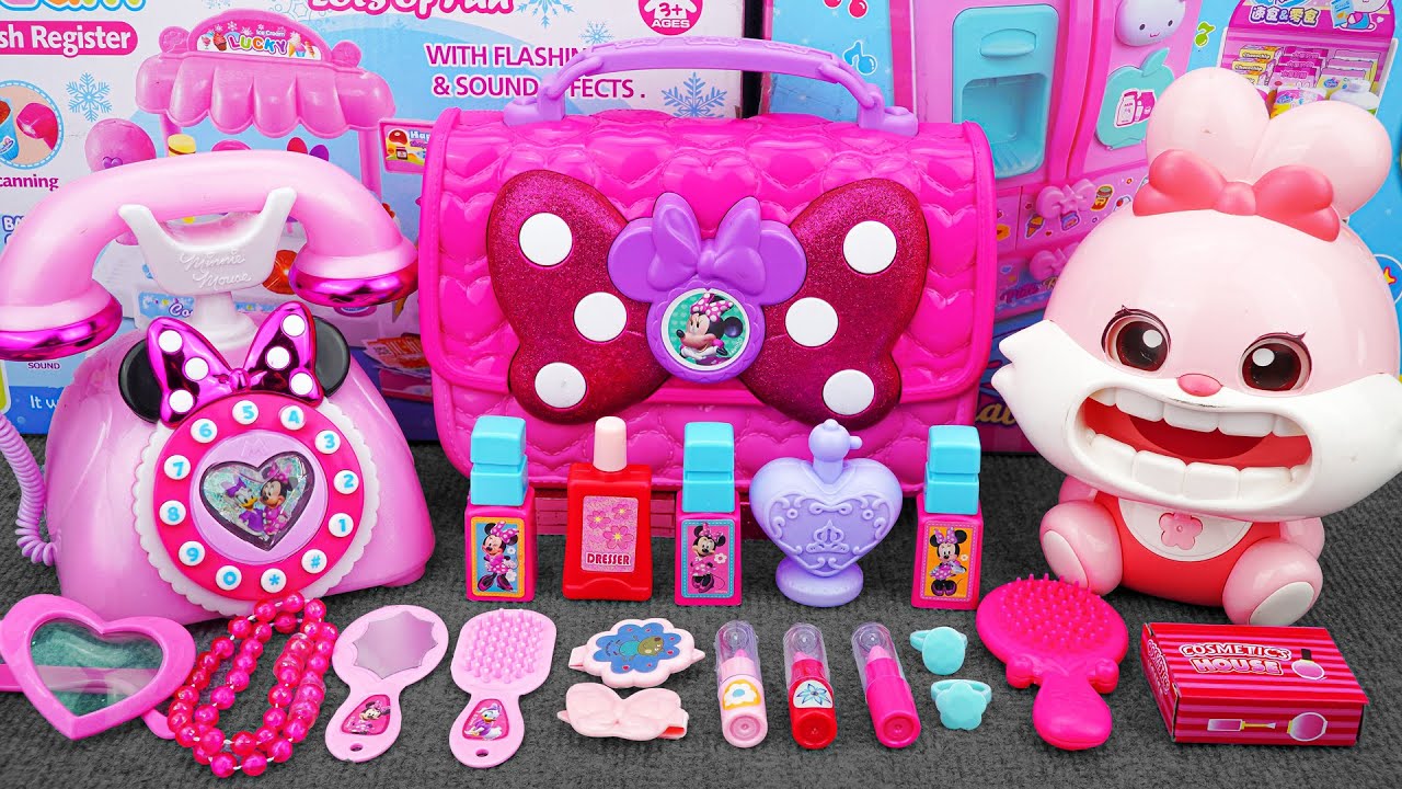 90 Minutes Satisfying With Unboxing Magic Disney Minnie Mouse Makeup ...