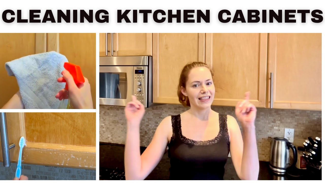 KITCHEN CABINETS CLEANING || How To Clean Kitchen Cabinets - YouTube