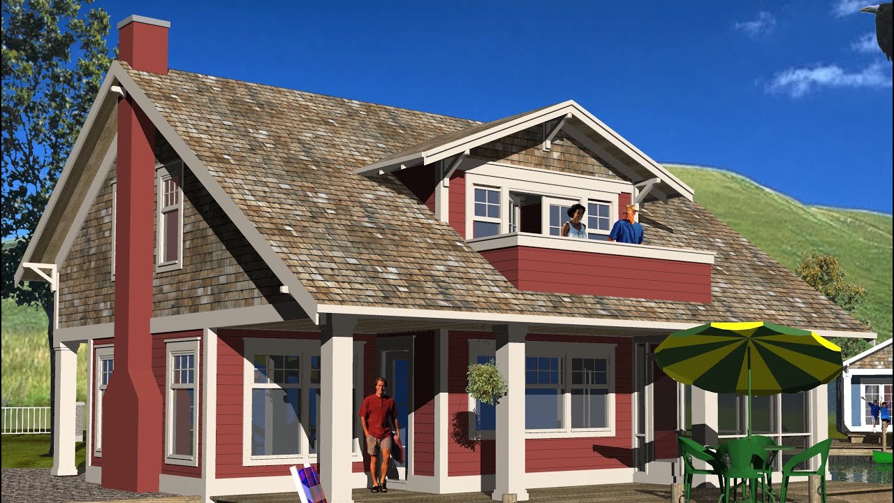 Craftsman Style Cottage Plans - C Series - YouTube