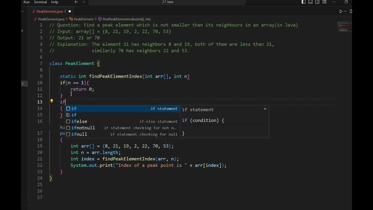 Find a Peak Element - YouTube