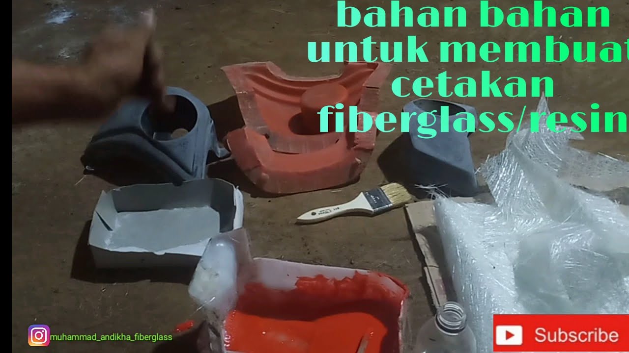 BAHAN BAHAN UNTUK MEMBUAT CETAKAN FIBERGLASS - YouTube