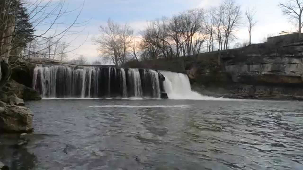 Upper falls of Cataract Falls April 2015 - YouTube