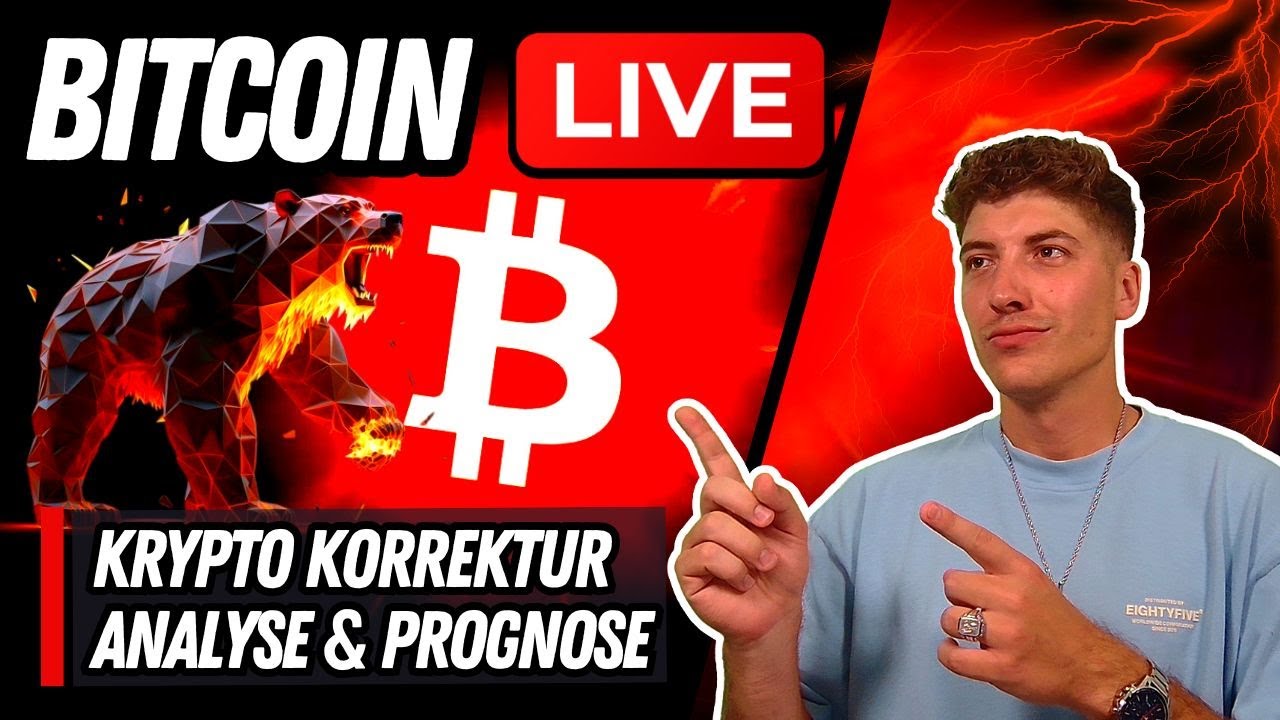 🔴 Bitcoin Live Crash Korrektur Oder Nur Rücksetzer Chartanalyse