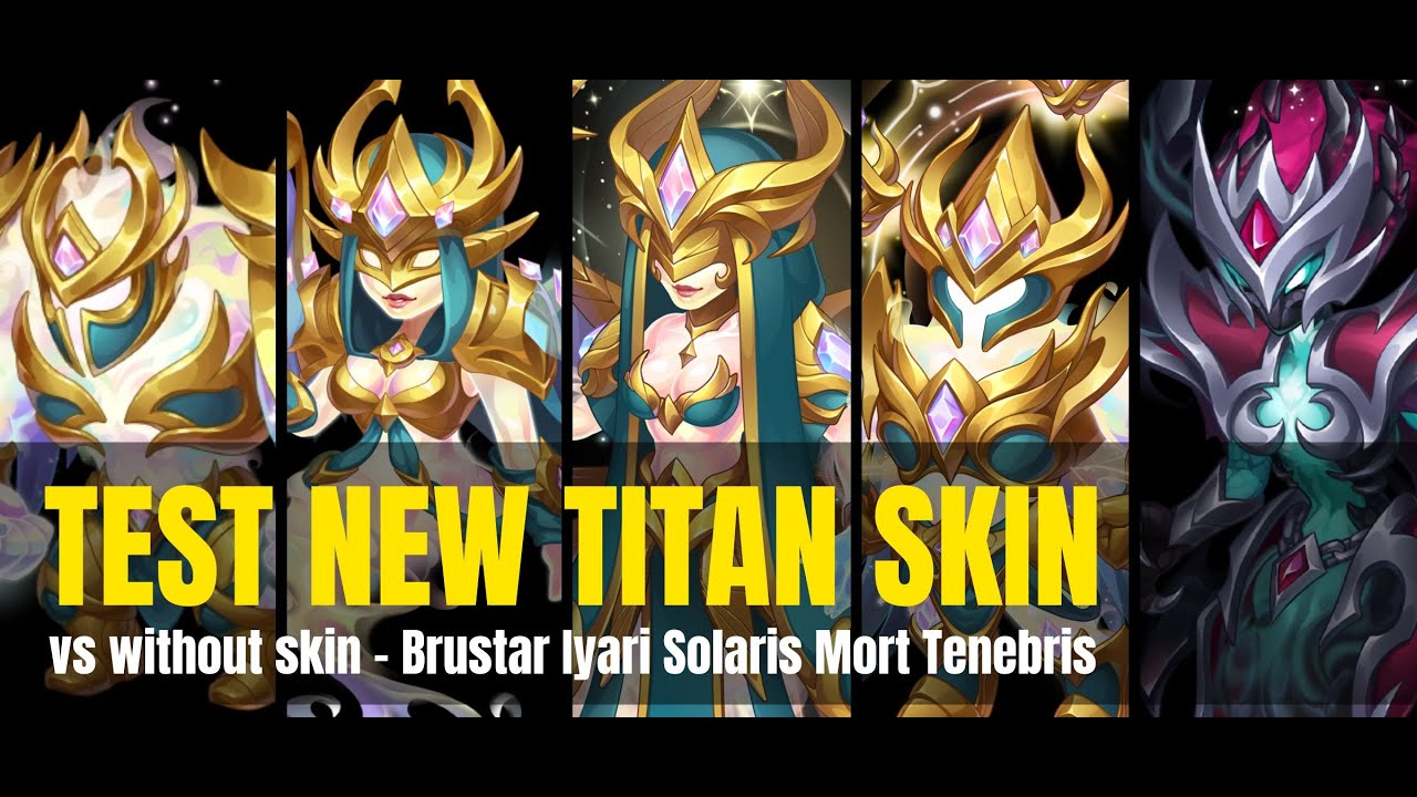 NEW TITAN SKIN TEST vs without SKIN #herowars - YouTube