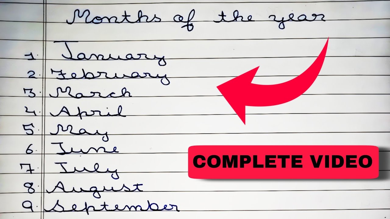Months of the Year | January to December for Kids | Learn Months Name ...