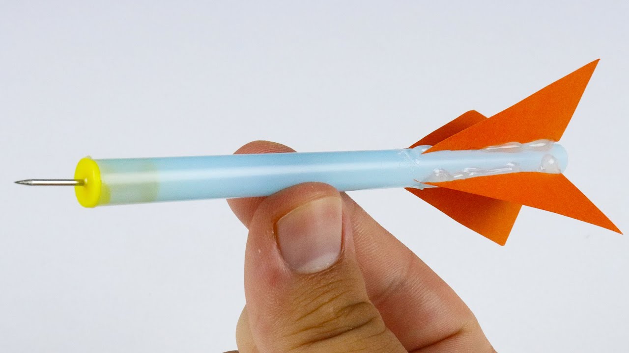 Como hacer dardo con popotes - YouTube