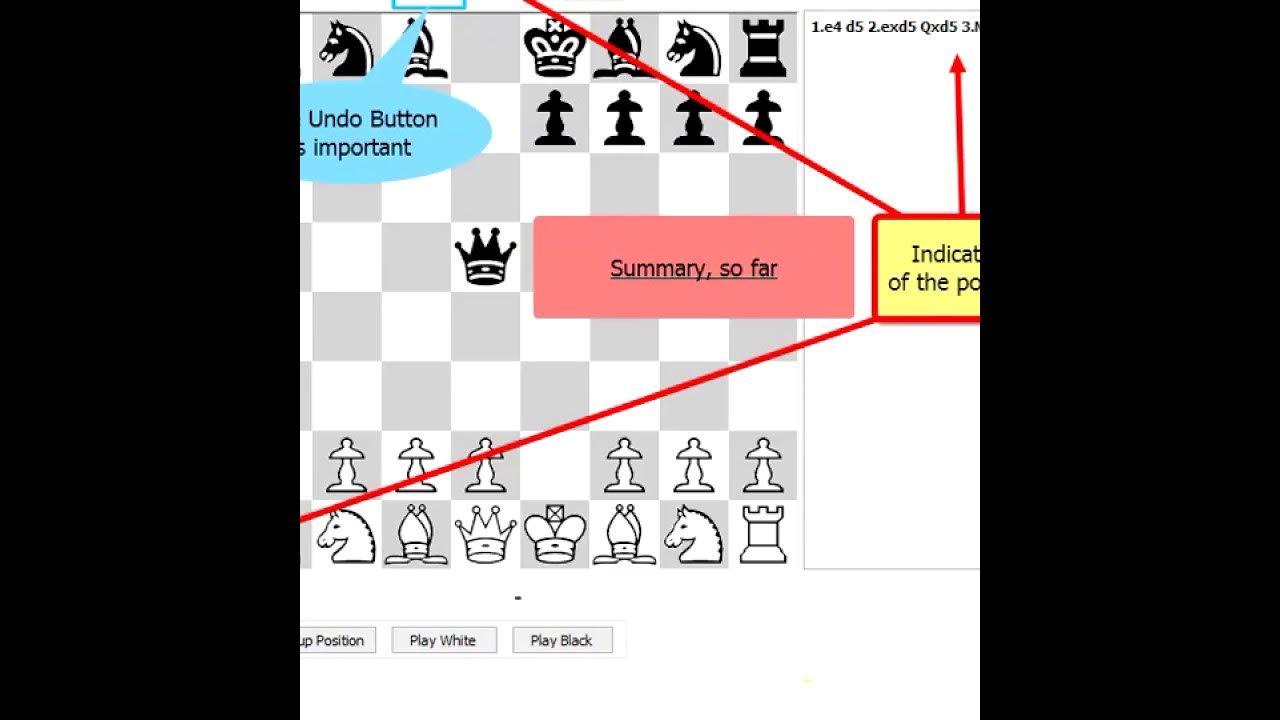 Chess tactics training with Tarrasch Chess GUI free software - YouTube