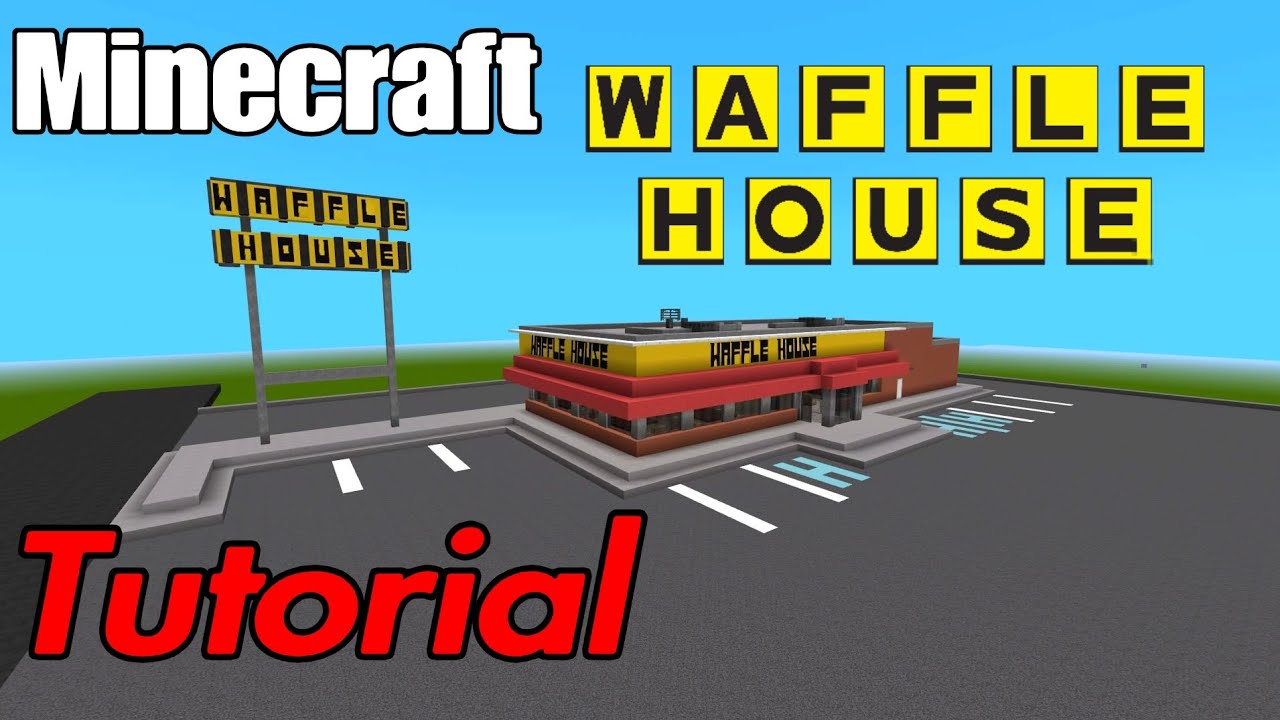 Minecraft Waffle House Tutorial With Interior - YouTube
