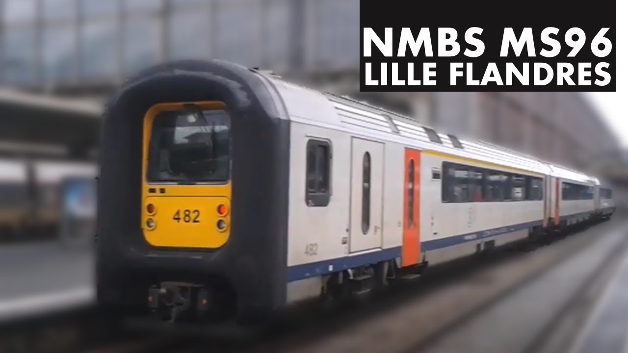 Lille Flandres: NMBS MS96 "Deense Neus" / SNCB AM96 "nez danois" - YouTube