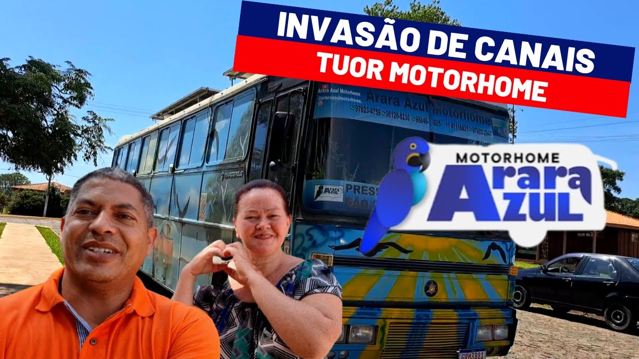 RECEBEMOS VISITA NO CANAL - TOUR MOTORHOME ARARA AZUL - YouTube